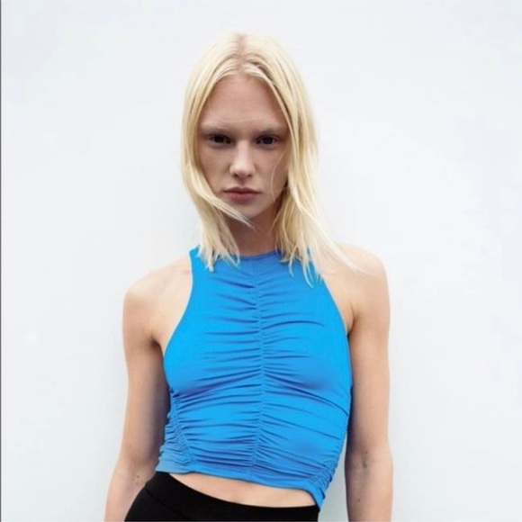 Zara | Tops | Zara Ruched Tank Top | Poshmark